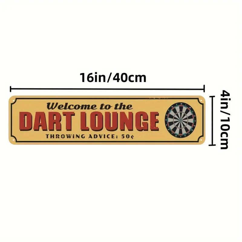 Metal Dart Sign - Dart Lounge – Toronto Darts & Games