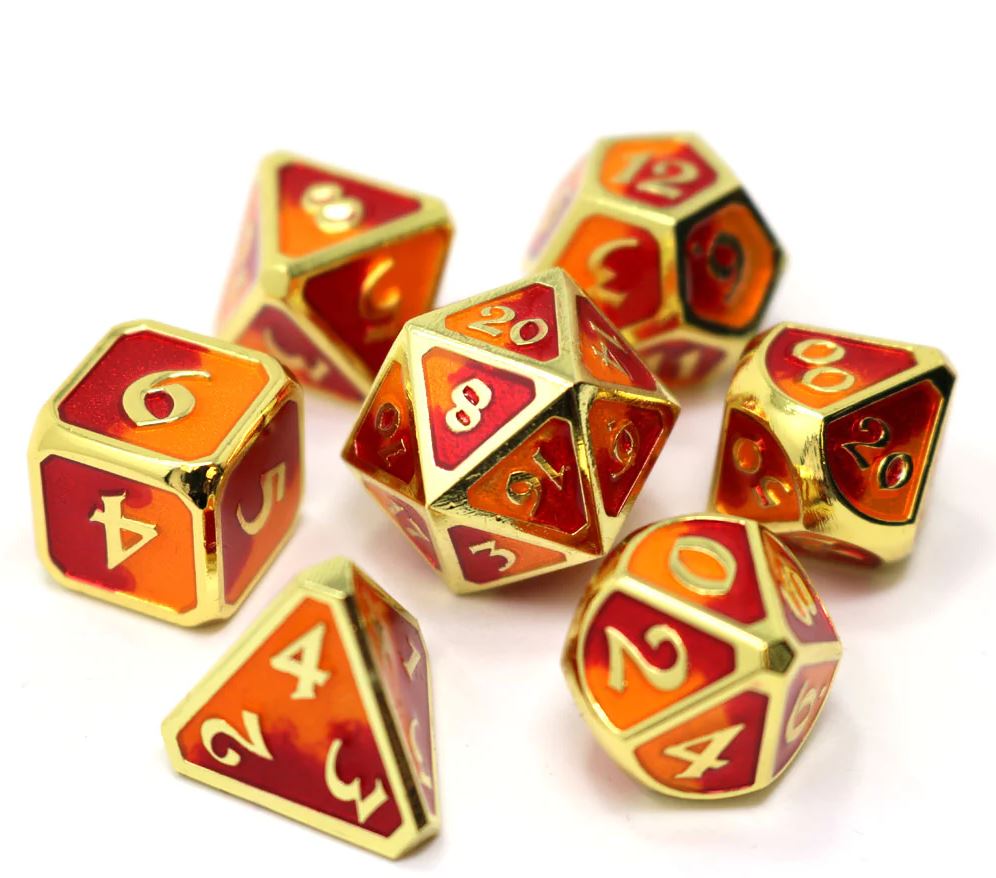7 Pc Die Hard RPG Set: Mythica Spellbinder Phoenix – Toronto Darts & Games